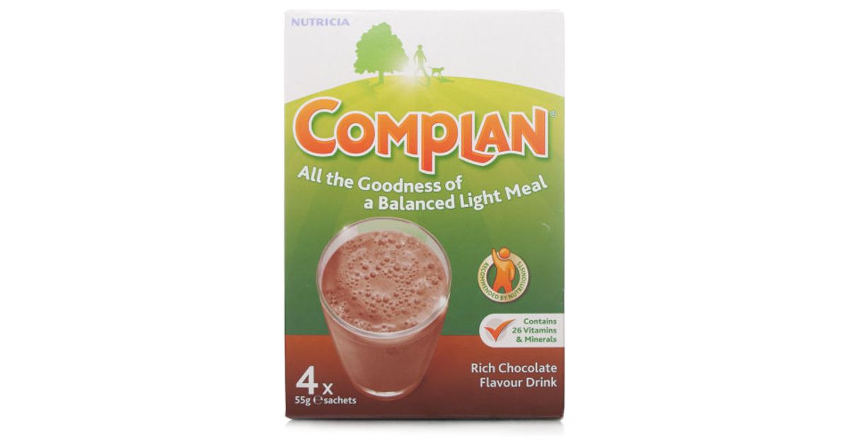 Complan Sachets Chocolate 55g Pack of 4