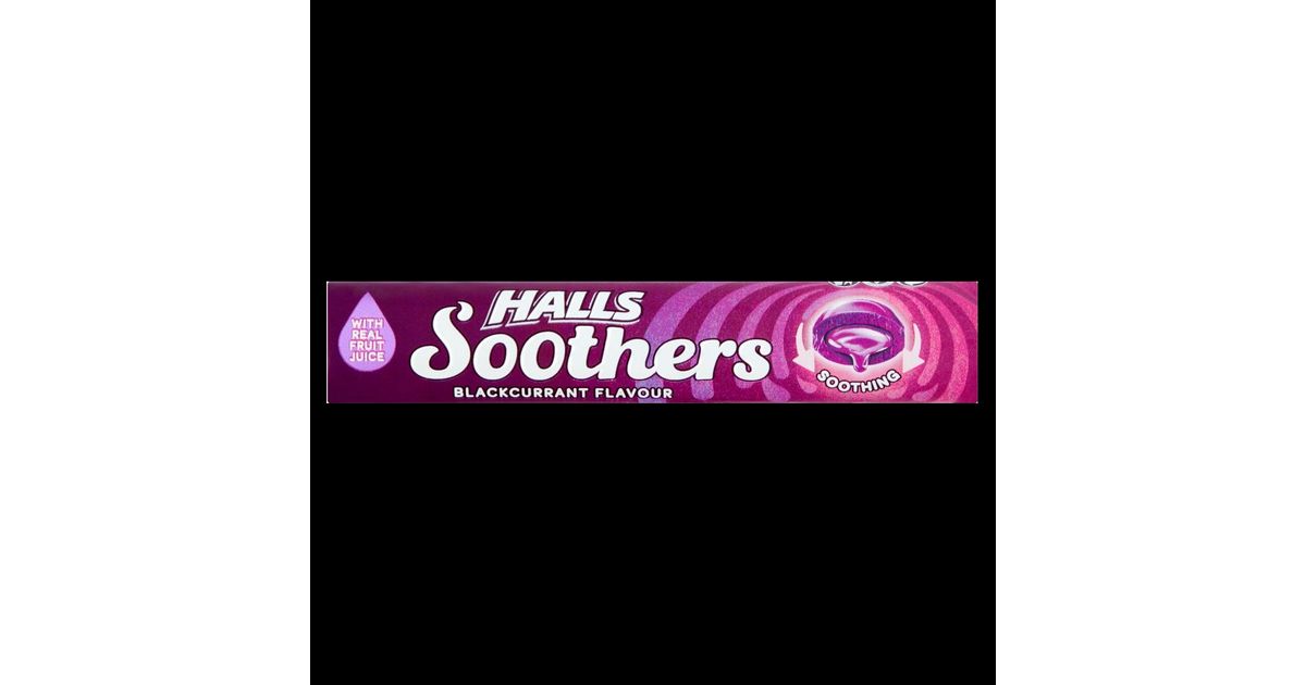Halls Soothers Blackcurrant Flavour Pack of 10