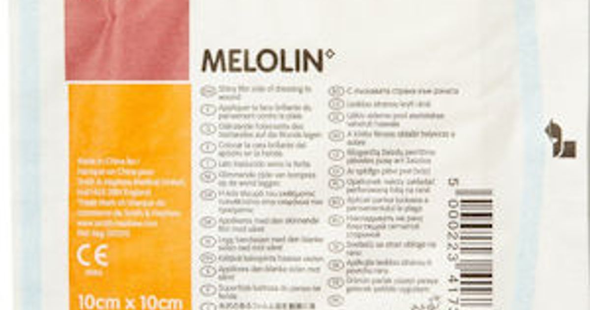 Melolin Low Adherent Absorbent Dressing 10cm x 10cm