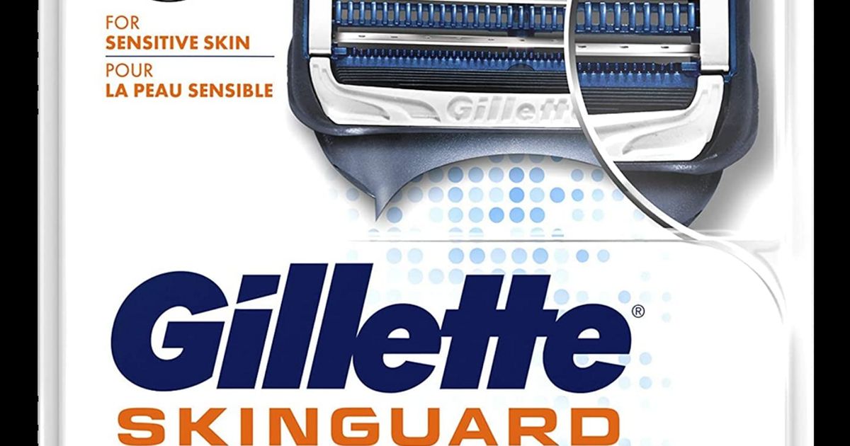 Gillette SkinGuard Sensitive Razor Blades Pack of 4