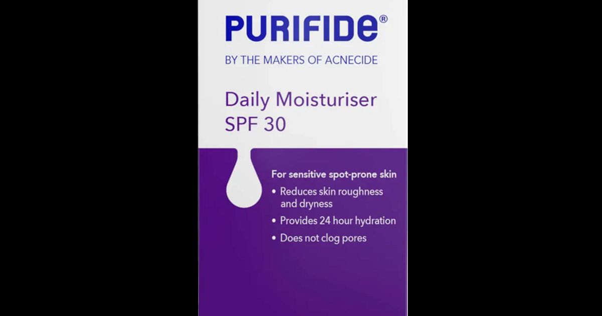 Purifide Acnecide Daily Moisturiser SPF30 50ml