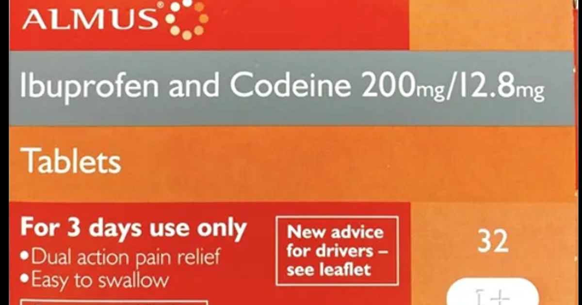 Ibuprofen and Codeine 200mg/12.8mg Tablets (Pack of 32)