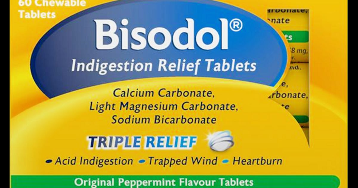 Bisodol Indigestion Relief Tablets Pack of 60