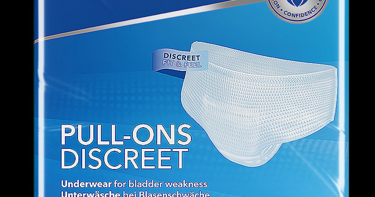 Attends Pull-Ons Discreet (Unisex) Underwear 3 Medium Pack of 10