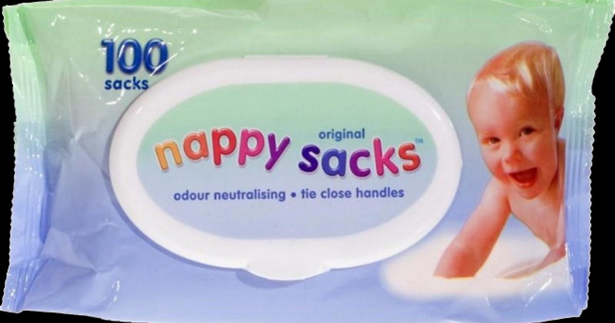 Nappy Sacks Bags Pack of 100