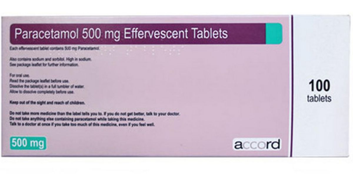 Paracetamol 500mg Effervescent Tablets Pack of 100