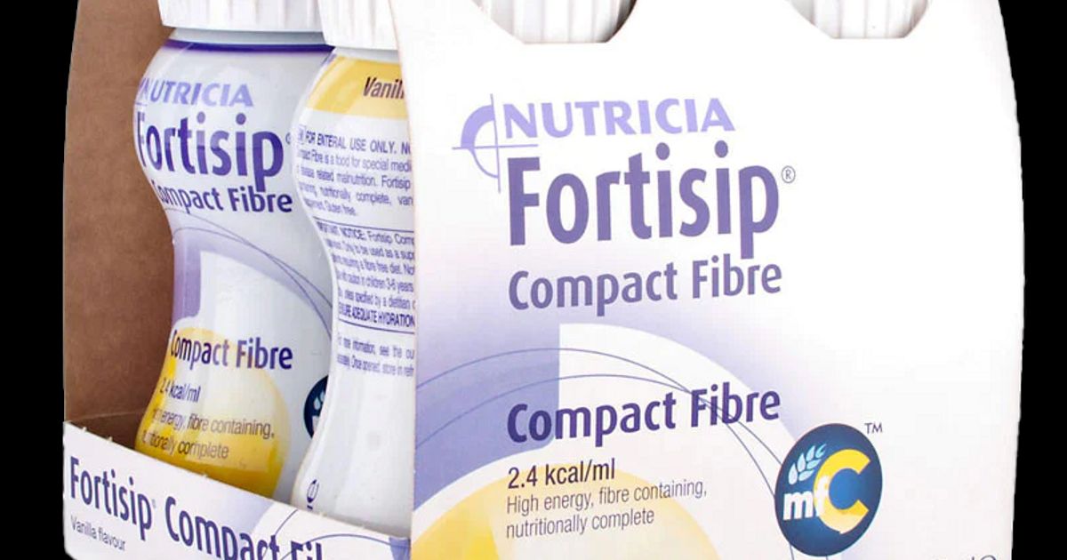 Fortisip Compact Fibre Vanilla 125ml Pack of 4