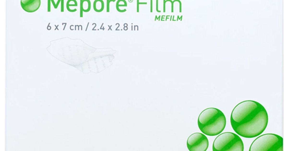 Mepore Adhesive Film Dressing 6cm x 7cm Pack of 10