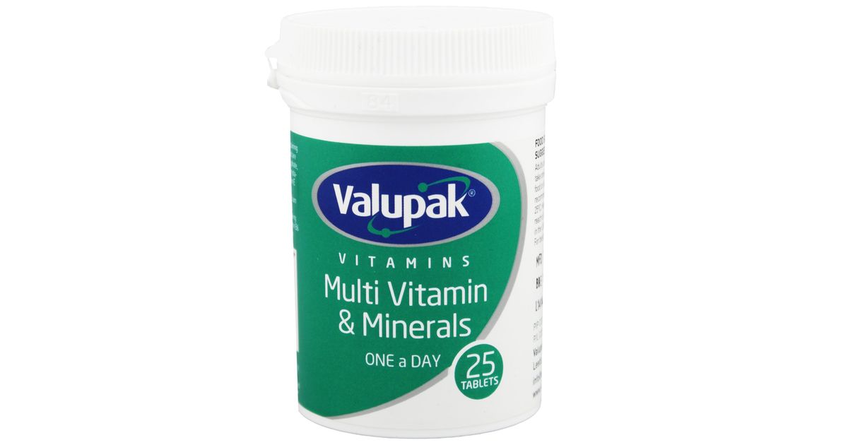 Valupak Multivitamin & Mineral Tablets Pack of 25