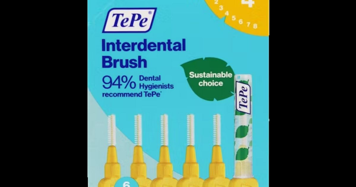Tepe Interdental Brushes Yellow 0.7mm Pack of 6