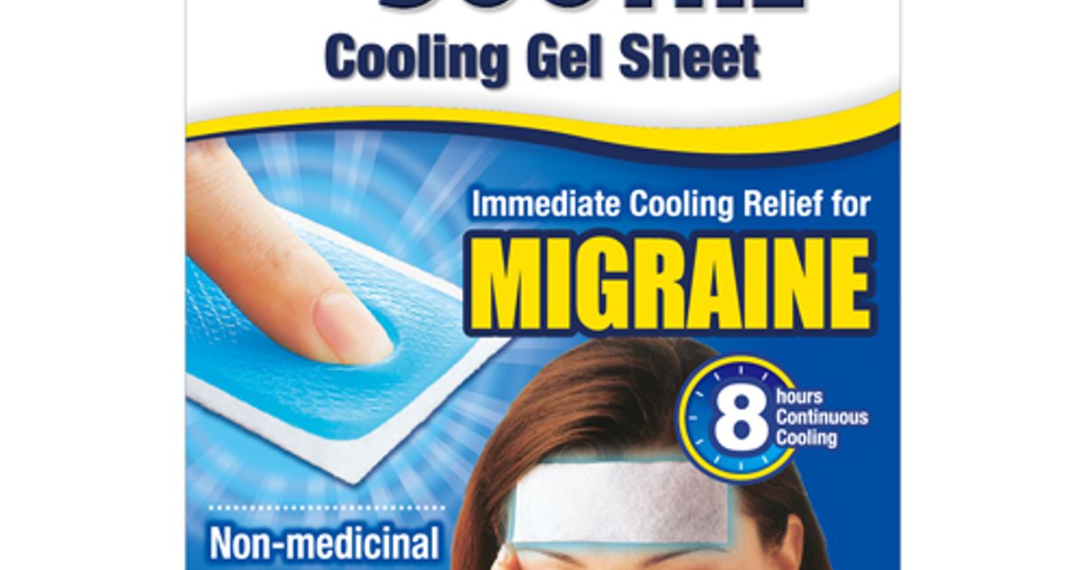 Kool 'n' Soothe Migraine Cooling Strips Pack of 4