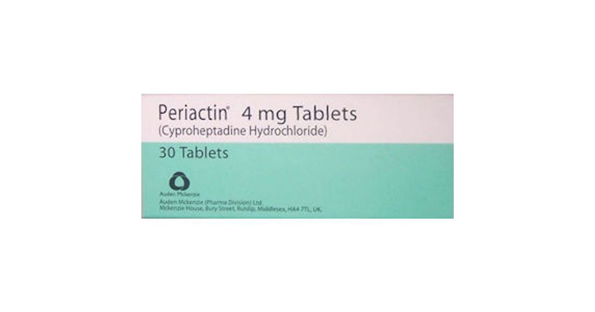 Periactin Anti-Histamine Tablets Pack of 30