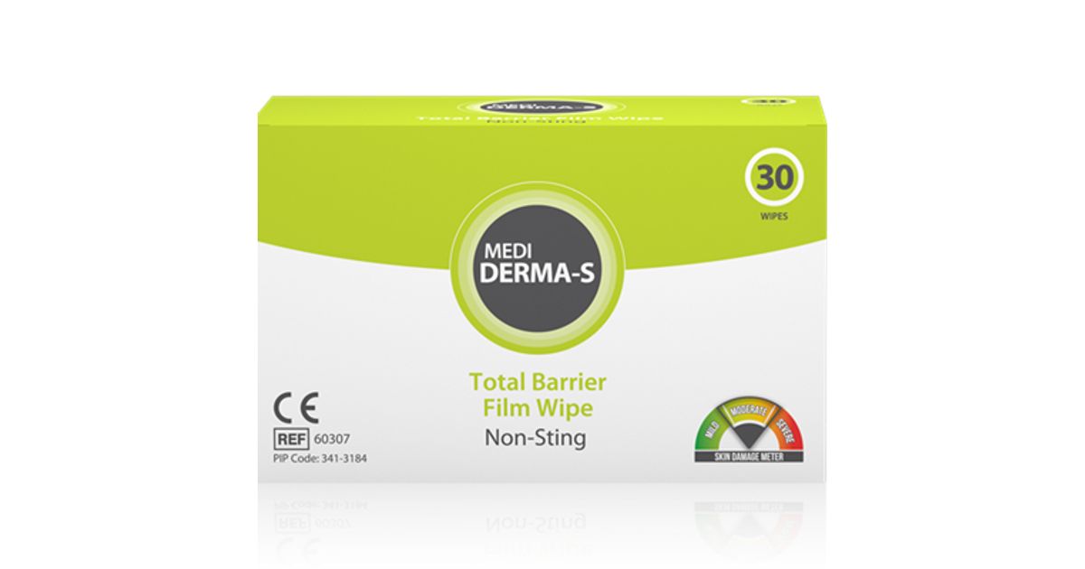 Medi Derma-S Total Barrier Film Wipes Pack of 30