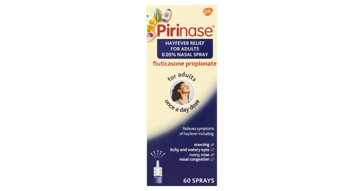 Pirinase Hayfever Nasal Spray 60 dose