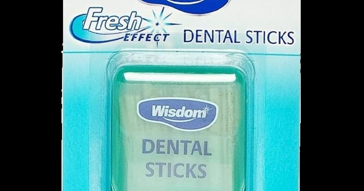 Wisdom Mint Fluoride Dental Sticks Pack of 100