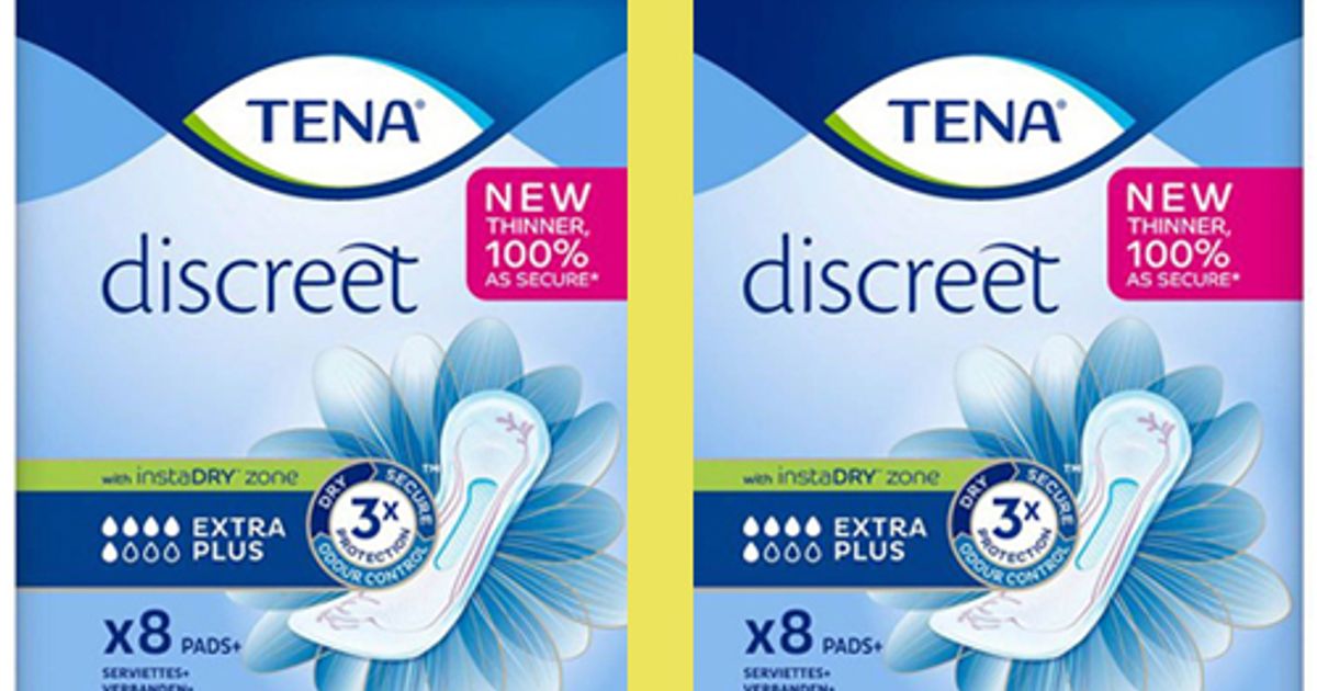 TENA Discreet Extra Plus Duo Pack of 8 (16)