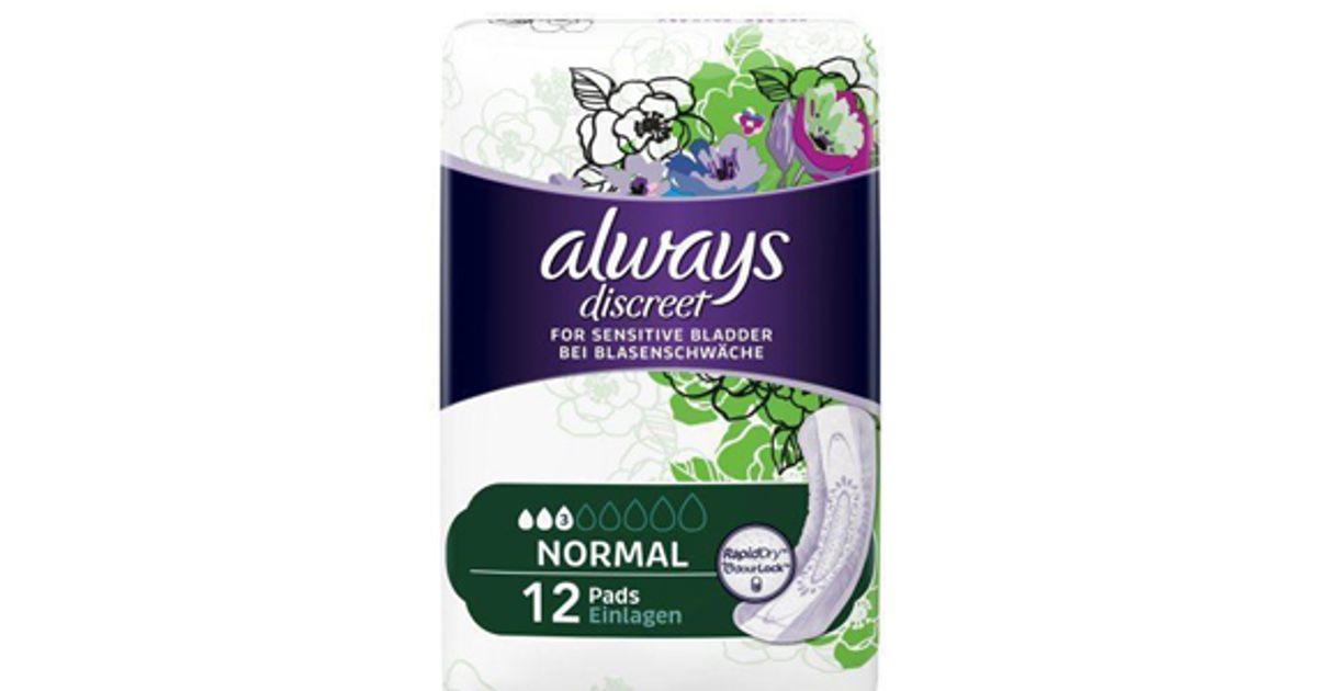 Always Discreet Normal Pads Pack of 12