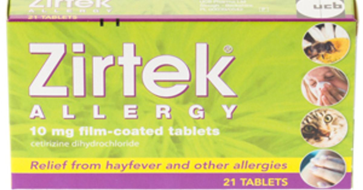 Zirtek Allergy Relief Tablets Pack of 21