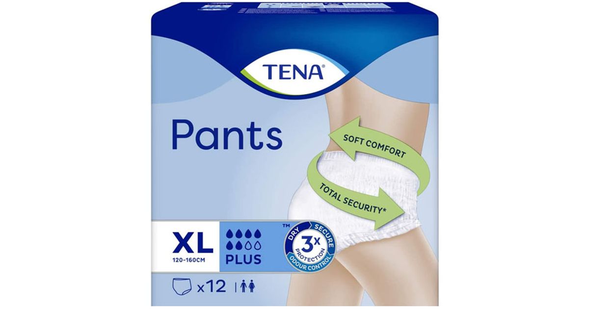 TENA Pants Plus Extra Large Pack of 12