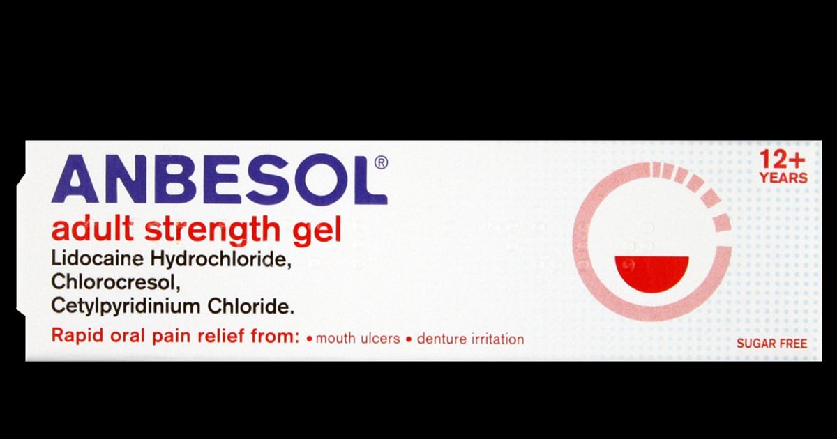 Anbesol Adult Strength Oral Pain Relief Gel 10g