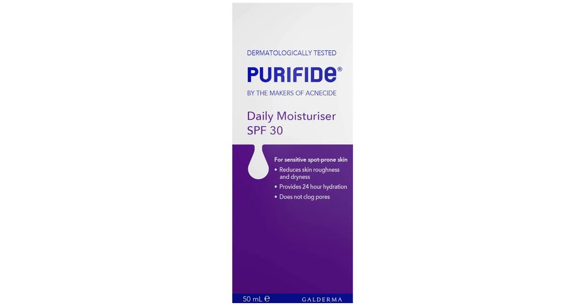 Purifide Acnecide Daily Moisturiser SPF30 50ml