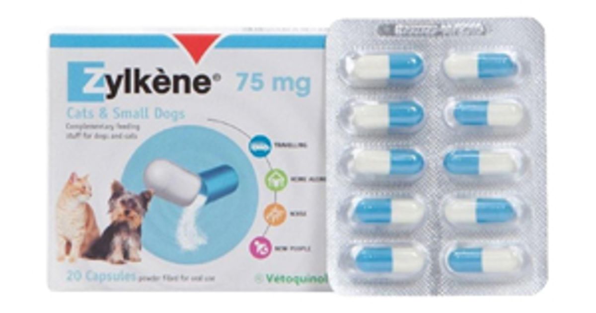 Zylkene Capsules for Cats and Small Dogs 75mg Pack of 20