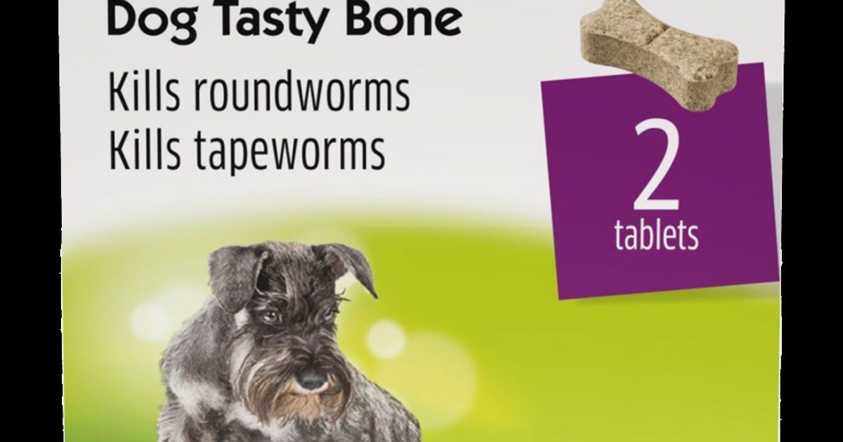 Drontal Dog Tasty Bone Shaped Tablets Pack of 2